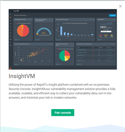 InsightVM_管理コンソールとInsightPlatformのペアリング – TERILOGY SUPPORT PORTAL